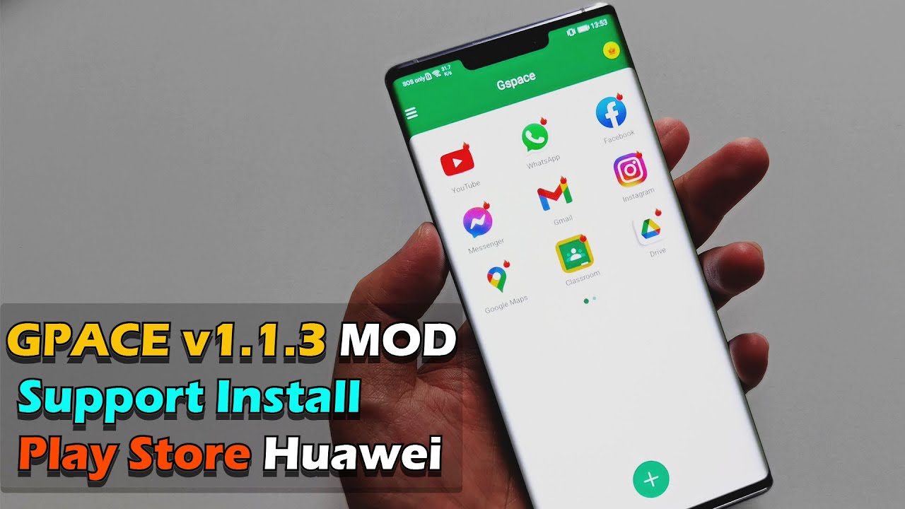 GPACE v1.1.3 MOD Support Install Play Store Huawei - YouTube
