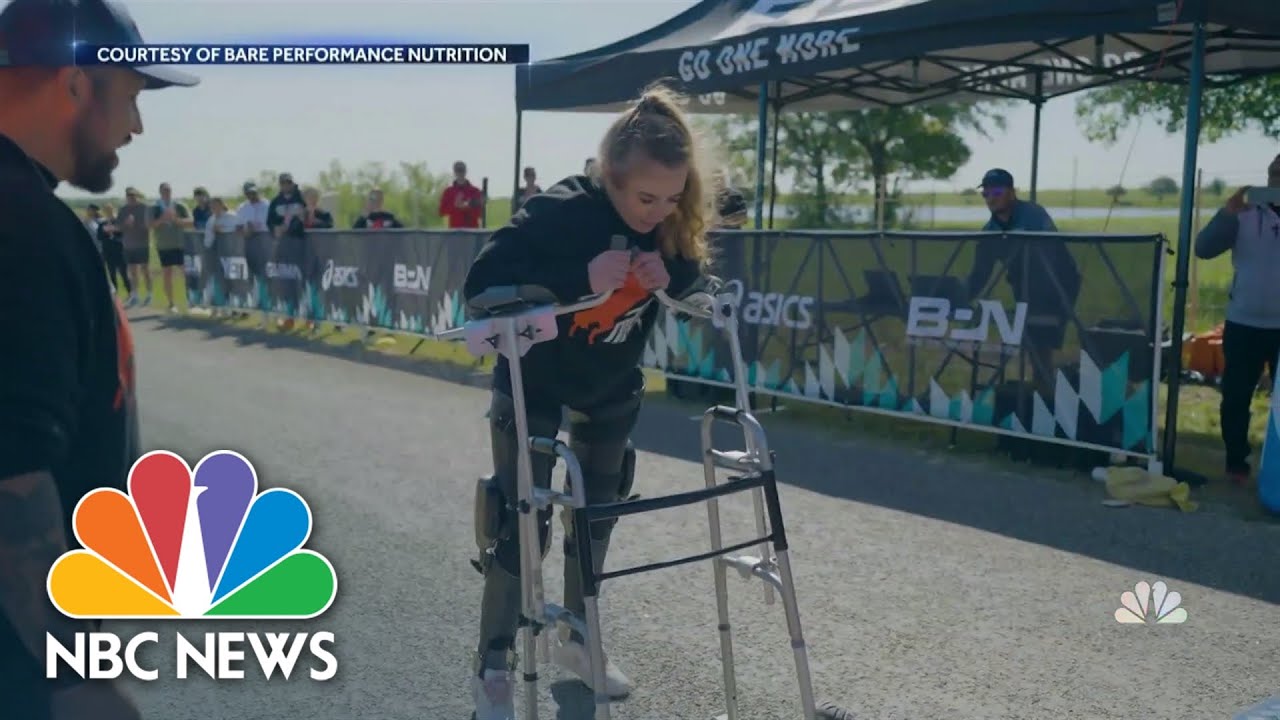 Woman ‘so full of joy’ after walking mile for first time since accident ...