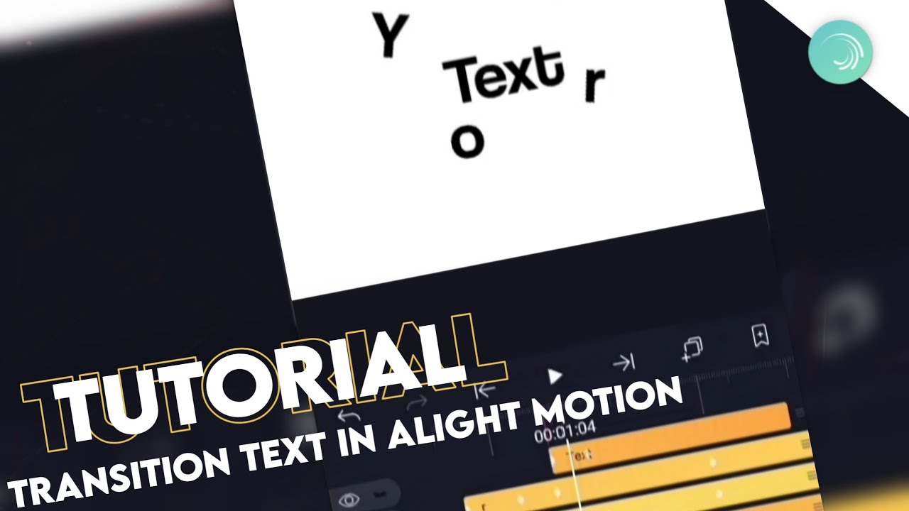 Tutorial transition text in alight motion - YouTube