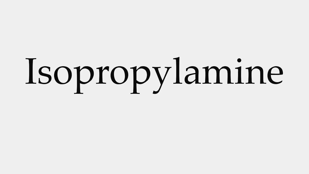 Isopropylamine