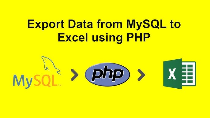 Export To Excel In Php With Mysql Export To Excel In Php With Mysql