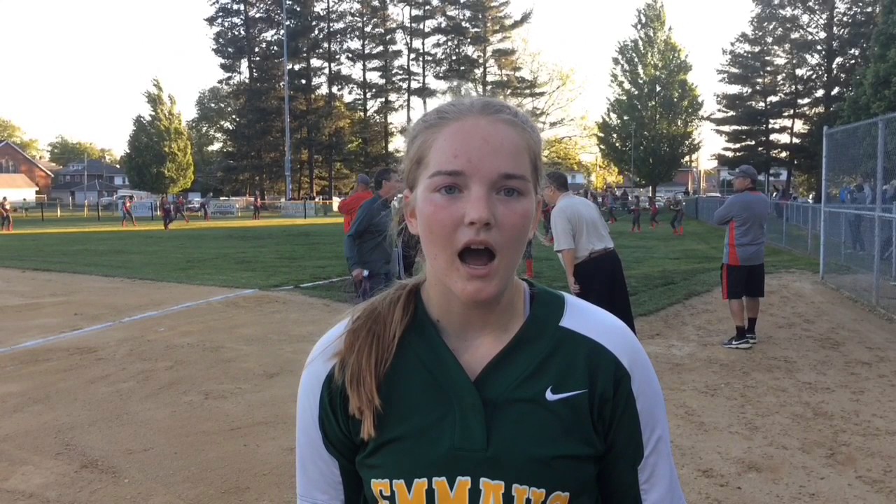 Emmaus softball's Abby Bartels after win over Liberty in 2017 EPC ...