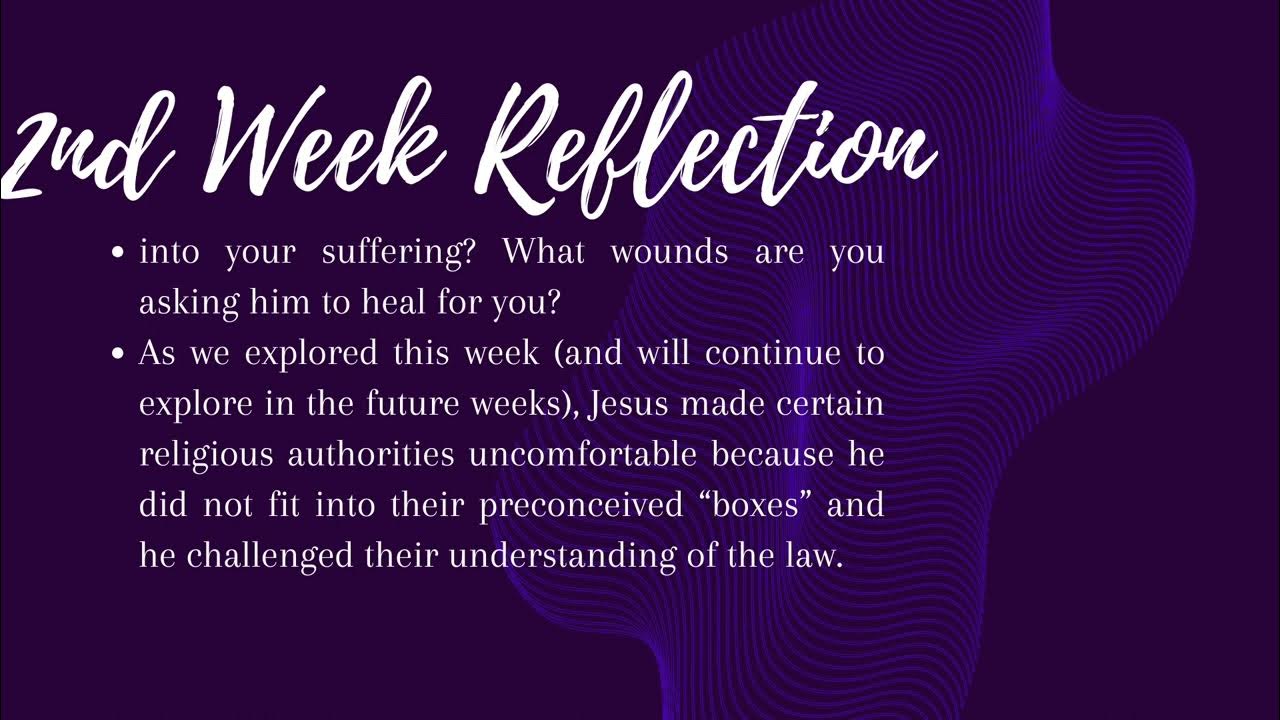 2nd Weekly Reflection | 2nd Week of Lent | Walking with Jesus to ...