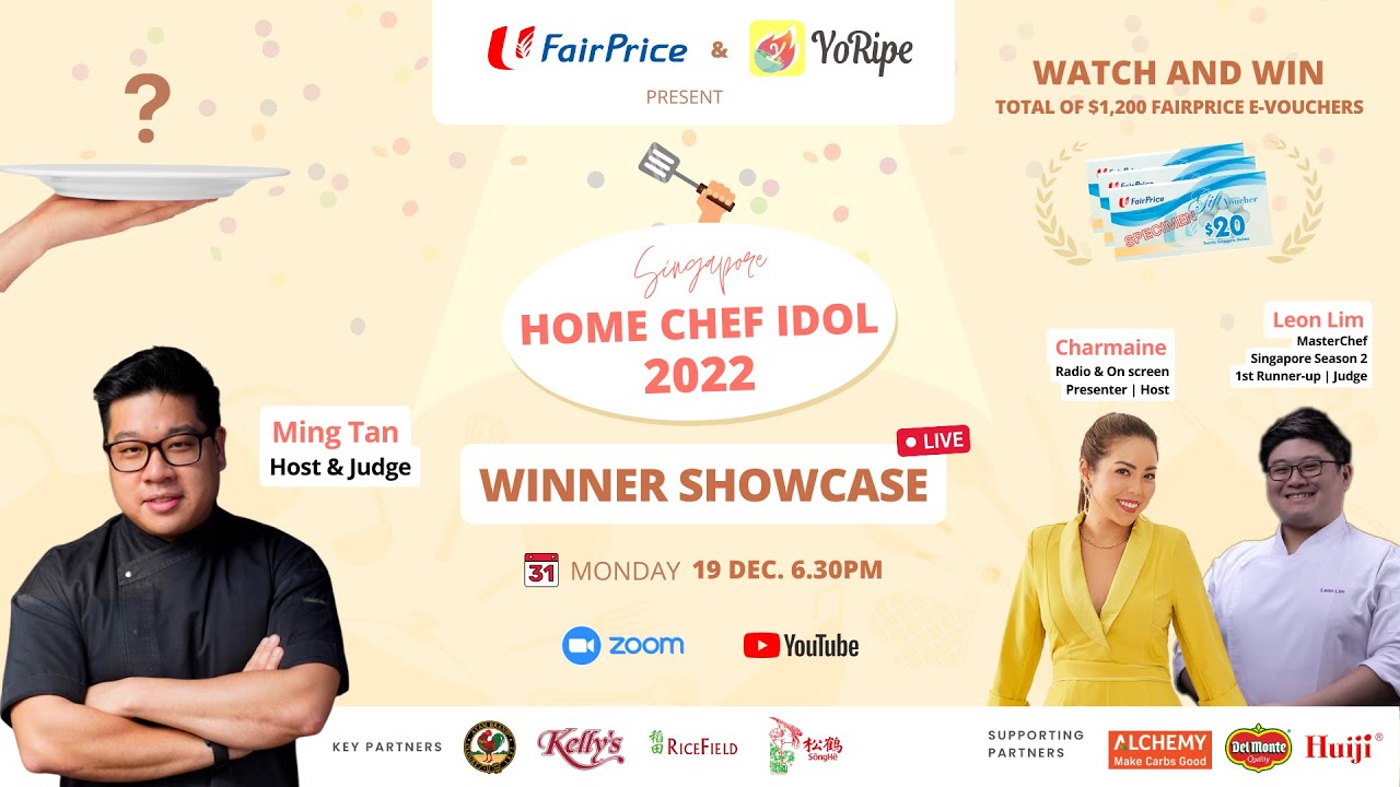 Home Chef Idol 2022 Final Showcase with Chef Ming Tan, Leon Lim, and ...