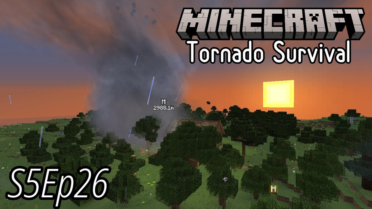 Minecraft Tornado Survival (Localized Weather Mod) S5Ep26: NOT THE ...