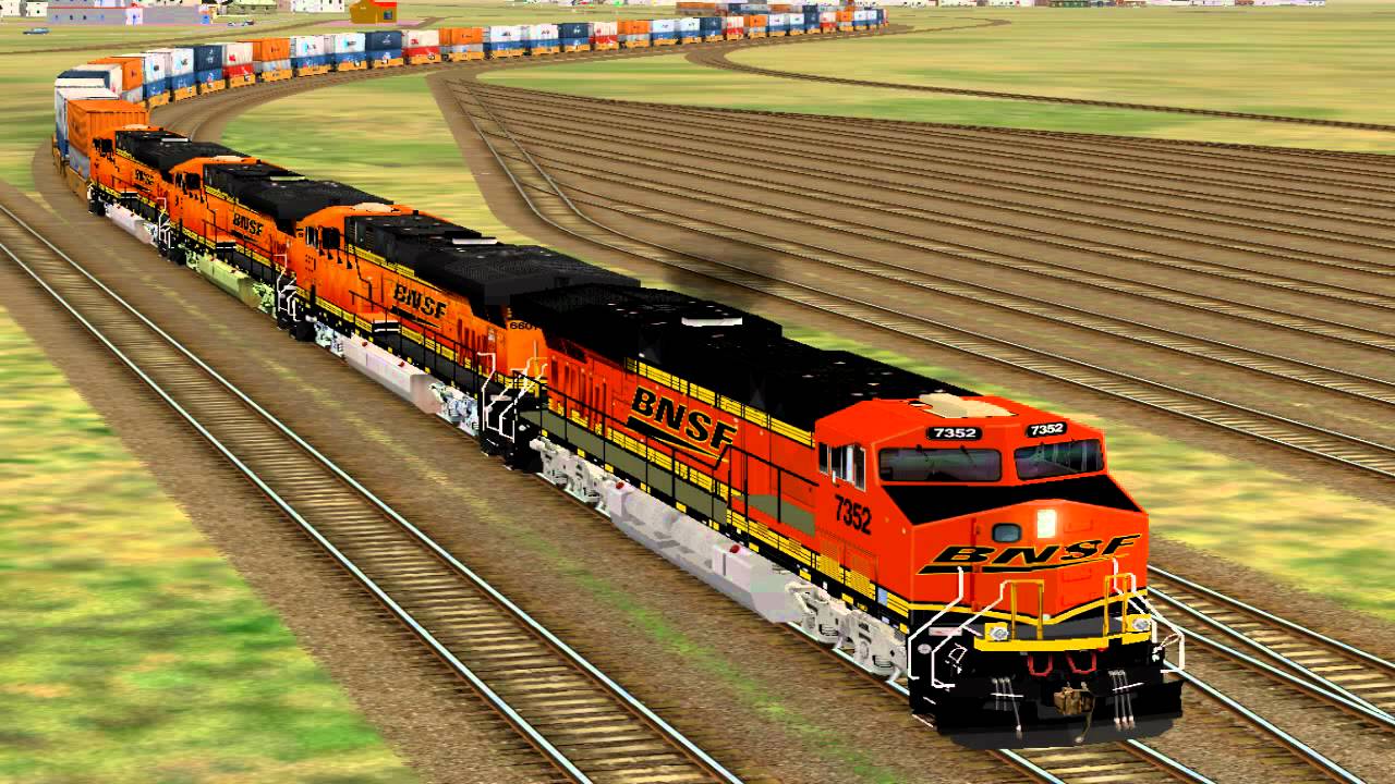 MSTS: BNSF ES44DC Cab Ride Audio - YouTube