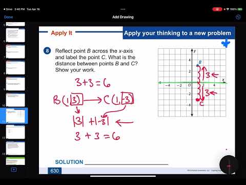 Finding Distance Between Points on a Horizontal or Vertical Line - YouTube