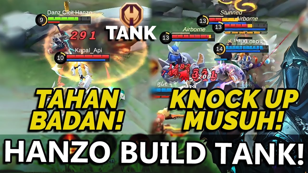 PERTAMA! HANZO FULL BUILD TANK & EMBLEM! TAHAN BADAN DAN KNOCK UP MUSUH ...