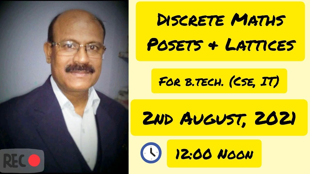 Discrete Maths (Posets & Lattices) contd. - YouTube