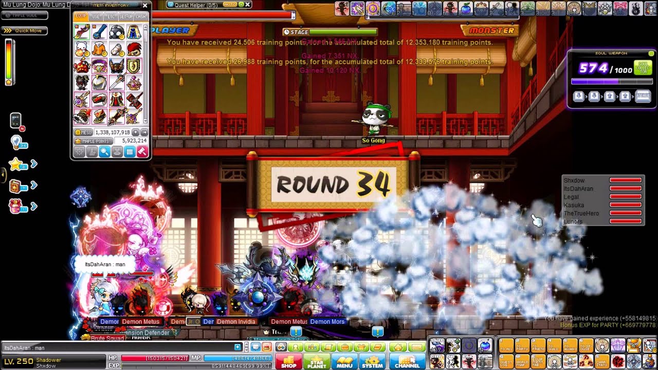ElliniaMS: How Much I Can Farm at Crazy Dojo | March 2015 - YouTube