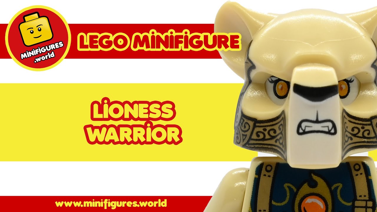 🦁 LEGO minifigure: Lioness Warrior (loc116) 🦁 [LEGENDS OF CHIMA - LION ...