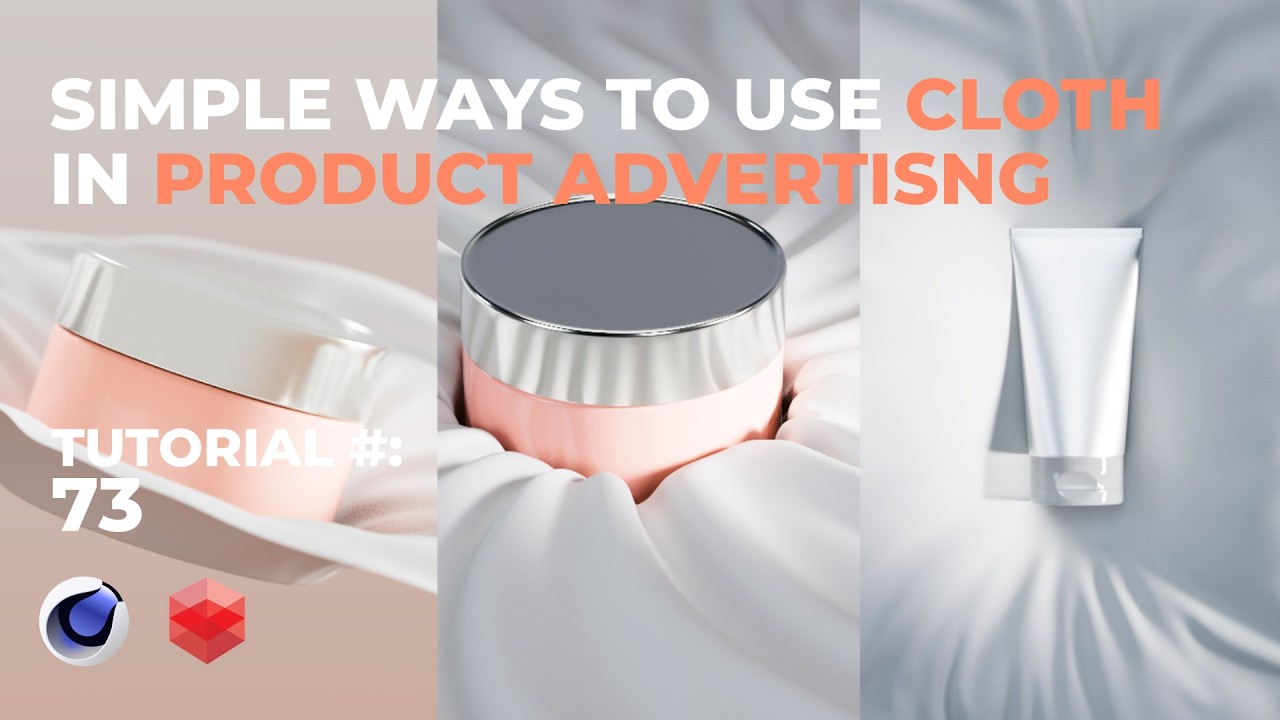 Simple ways to use Cloth for Product Advertising - YouTube