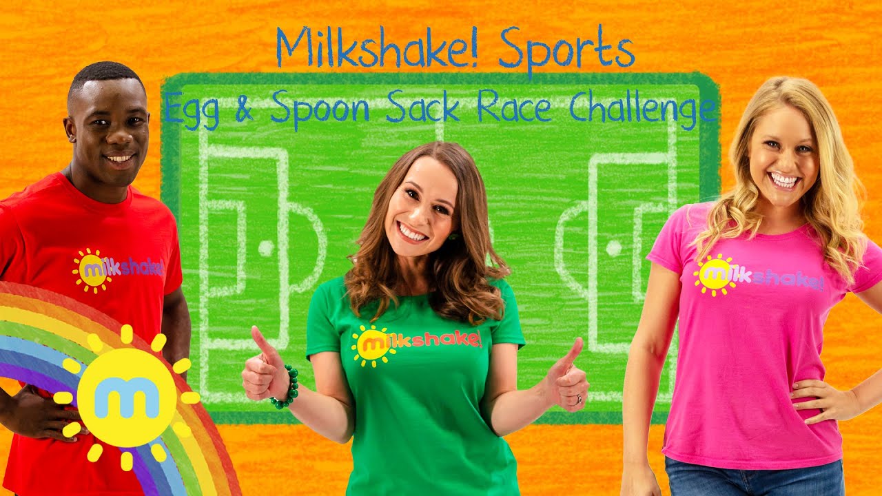 Milkshake! | Sports Challenge - Egg and Spoon Sack Race | Olivia ...