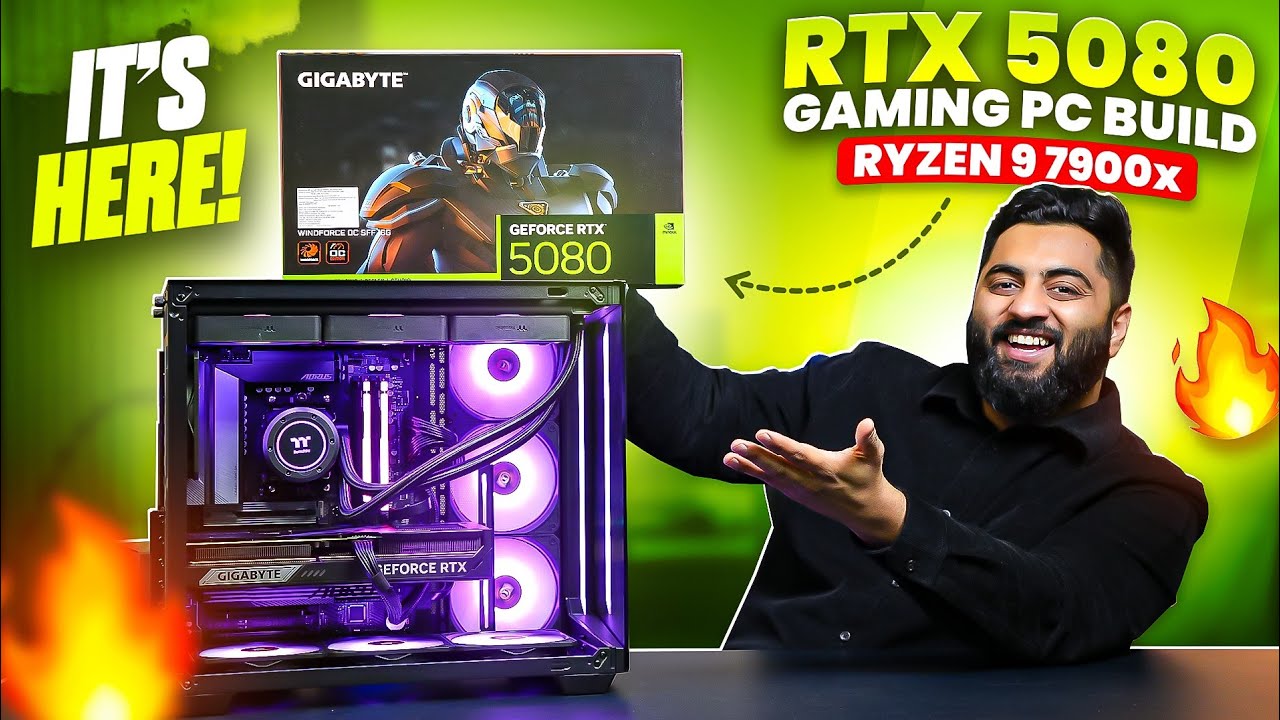 Building NVIDIA Gigabyte RTX 5080 Gaming PC! (Unboxing + Gameplay Test ...