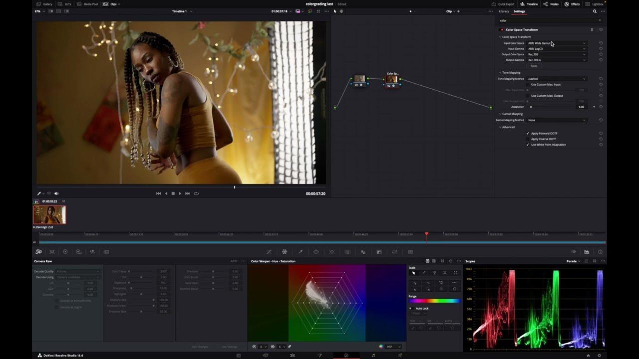 Basic Davinci color grading tutorial - YouTube