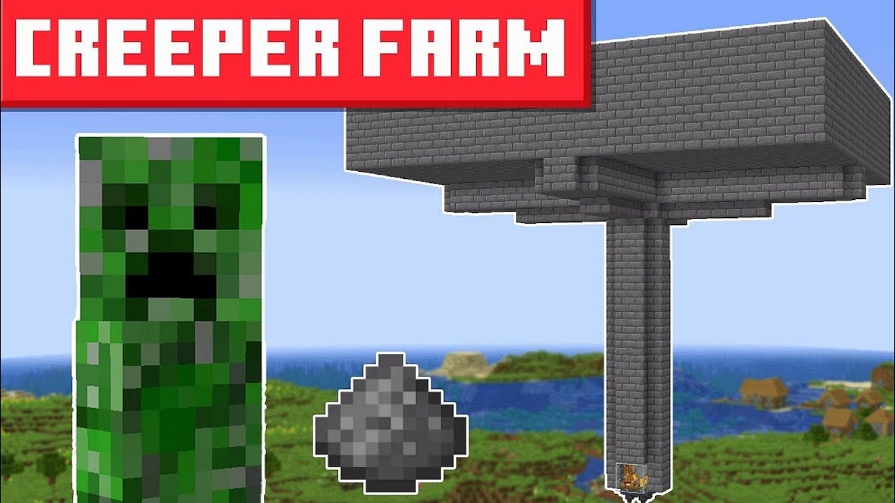 how to make best creeper farm in mincraft - YouTube