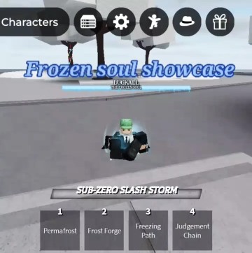 Frozen soul showcase ️ #roblox #thestrongestbattlegrounds #shorts - YouTube
