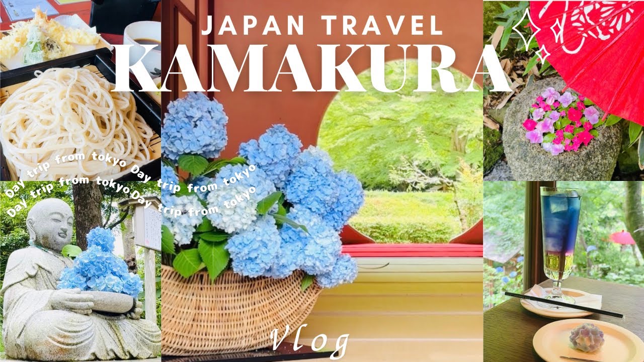 【Kamakura Vlog】Best Spots for Viewing Hydrangeas in Kamakura, Japan | Food | Cafe - YouTube