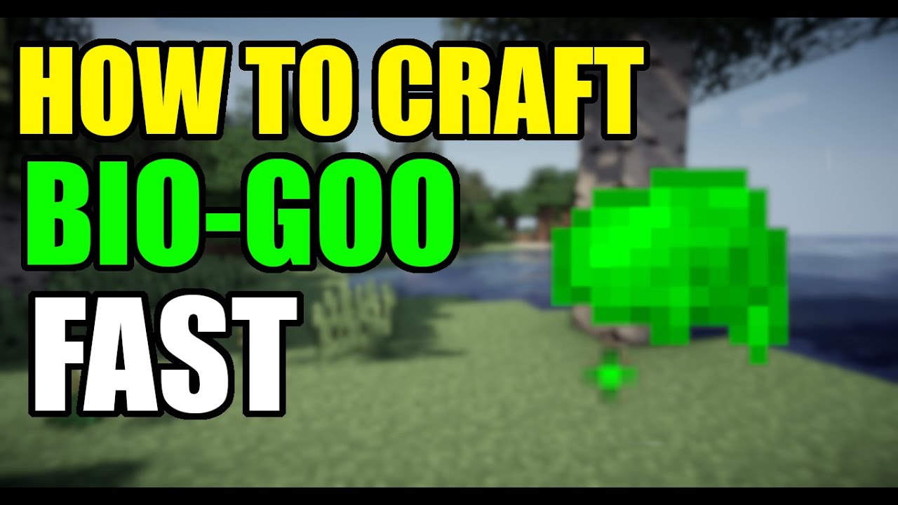 How to Craft Bio Goo in Minecraft! - YouTube