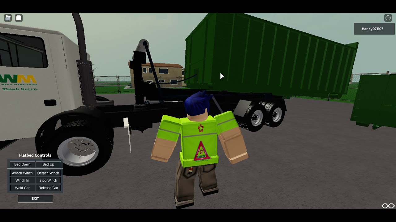 Mack MR Roll Off Truck Delivers a Dumpster - YouTube