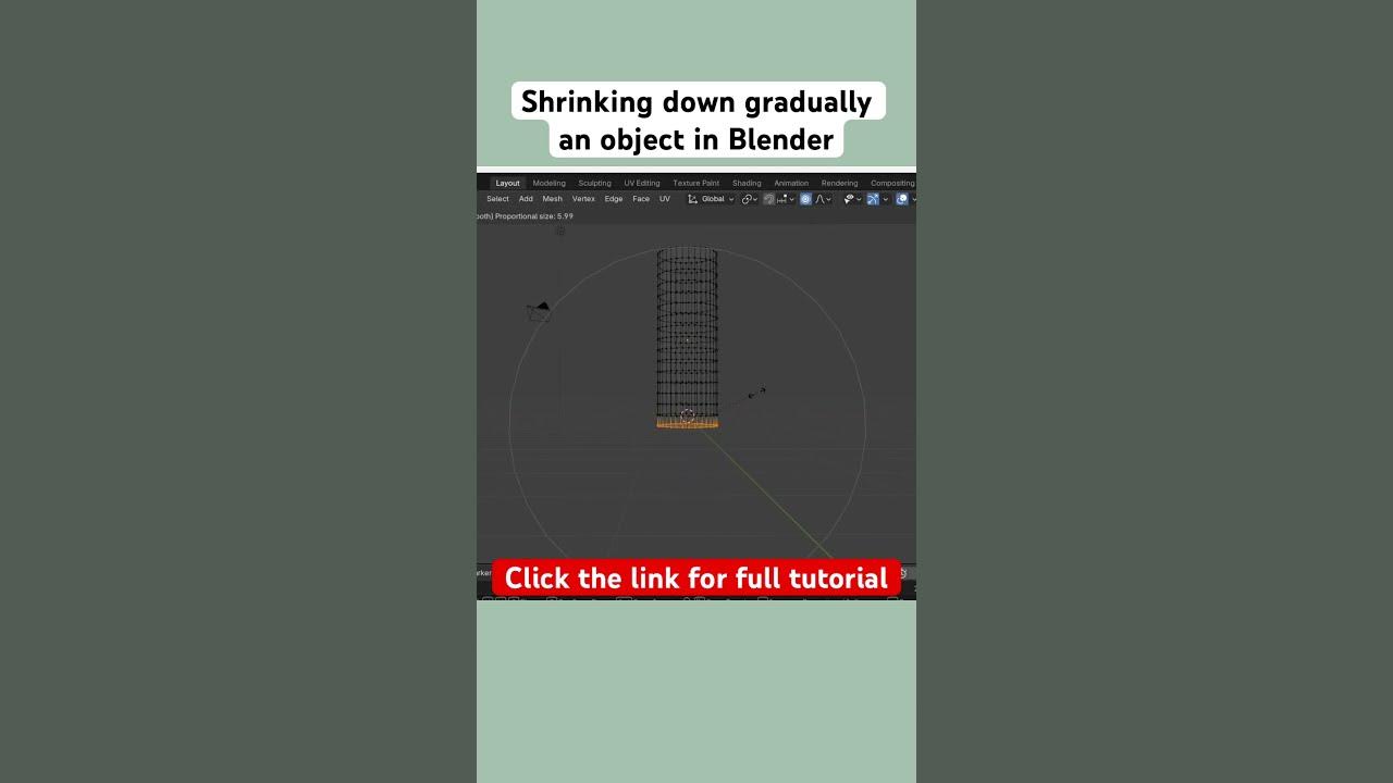Make Spiral and Shrinking Down the Object Gradually in Blender - YouTube