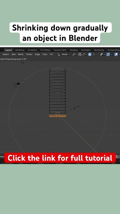 Make Spiral and Shrinking Down the Object Gradually in Blender - YouTube