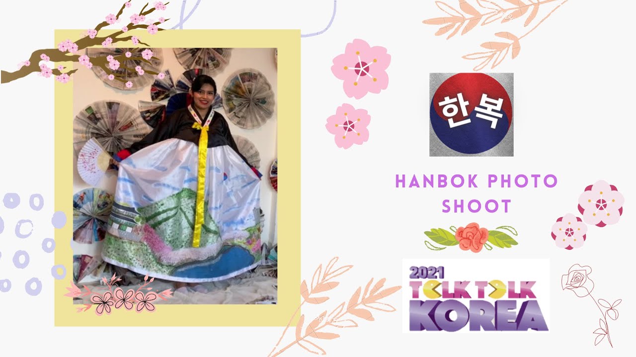 [Hanbok Photo Shoot] My DIY Hanbok by Karen ♡ #talktalkkorea2021 # ...