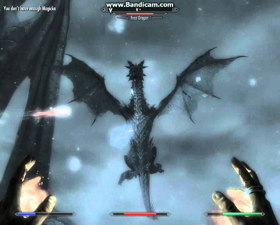 frost dragon fight use of highborn skyrim - YouTube