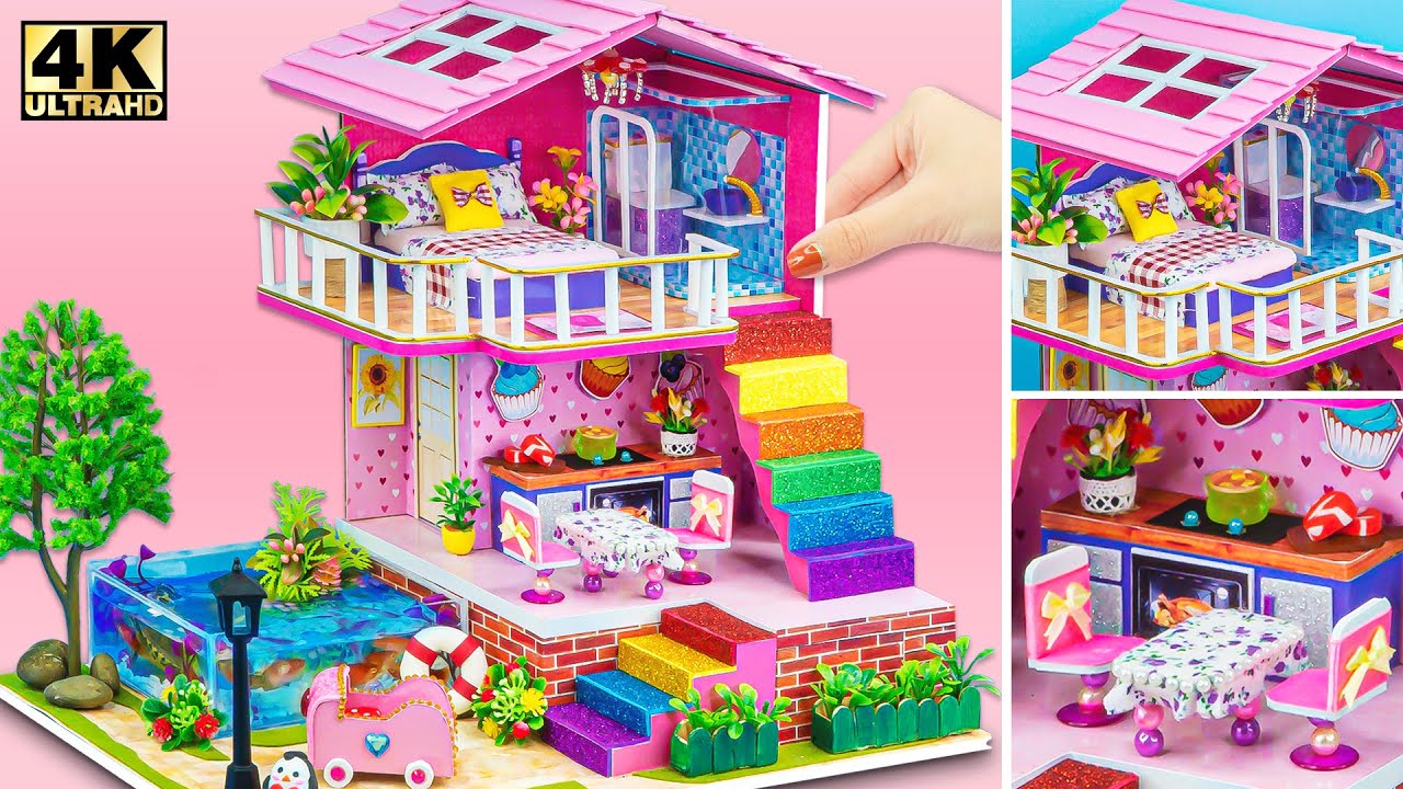 DIY Miniature Cardboard House #190 ️ How to Make Miniature Model House ...