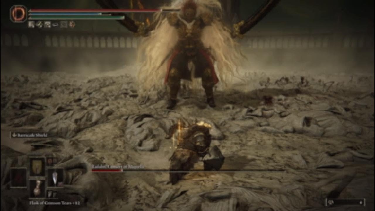 Radahn Consort of Miquella grab attack - YouTube