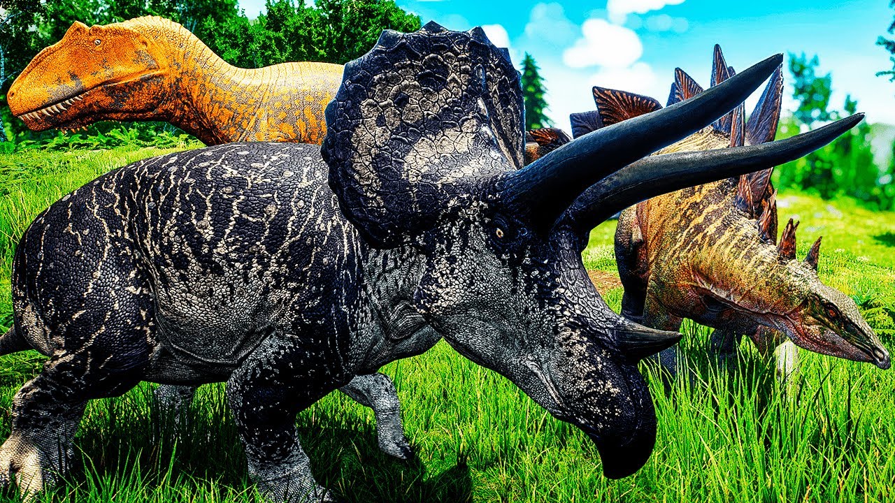 The Isle - Triceratops, Familia Mista! + Adotei o Giga Novo, Batalha ...