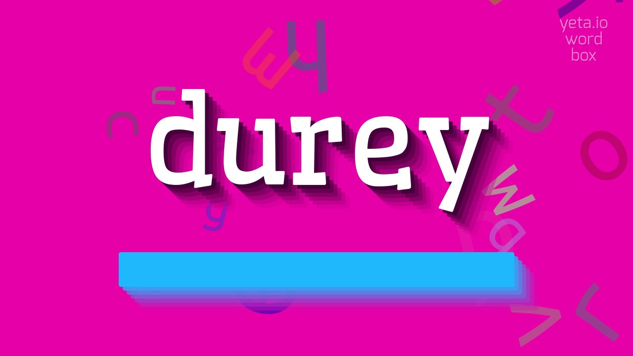 How to say "durey"! (High Quality Voices) - YouTube