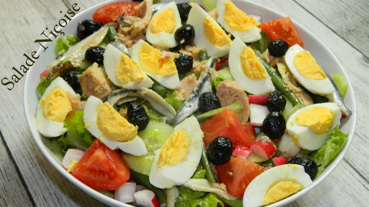 Salade niçoise recette #167 / Nicoise salad recipe - YouTube