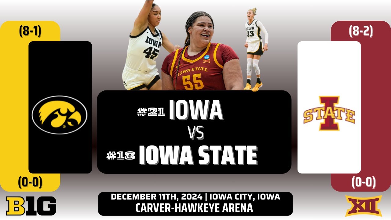No. 21 Iowa vs No. 18 Iowa State | 2024 Iowa Corn Cy-Hawk Series | 12. ...