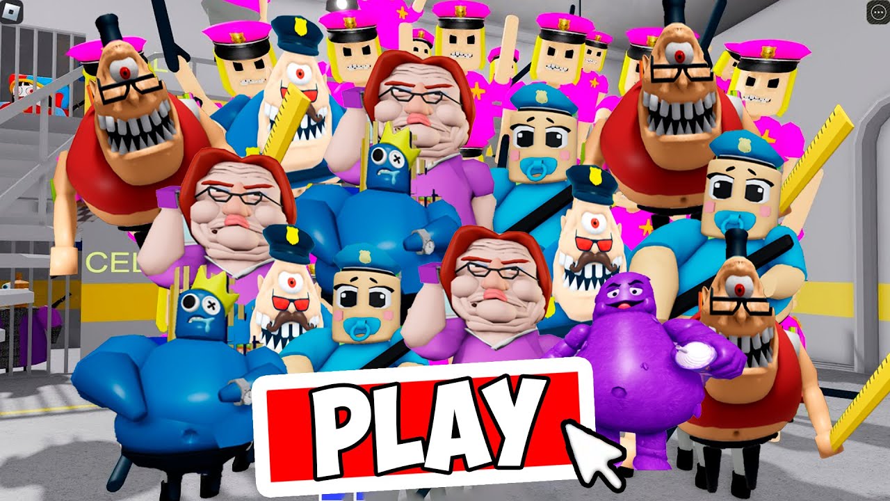 Escape from FAMILY BARRY OBBY FULL GAME Walkthrough (#Obby) - YouTube