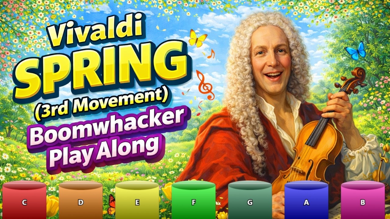 Vivaldi: SPRING (3rd Movement) 🌸 Boomwhackers Play-Along | Easy ...