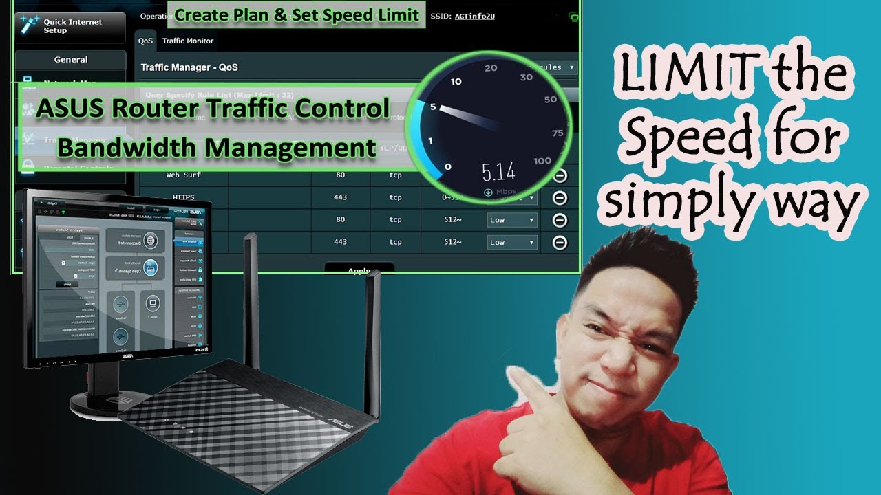 Bandwidth control using Asus router . part2/2 - YouTube