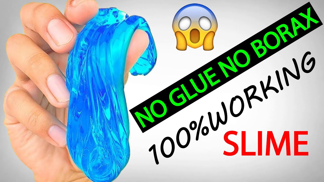 HOW TO MAKE A NO GLUE NO BORAX SLIME ASMR/SLIME MAKING AT HOME/SLIME ...