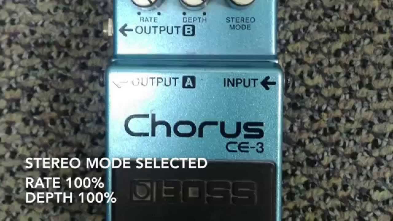 Boss CE-3 Chorus Pedal Demo - YouTube