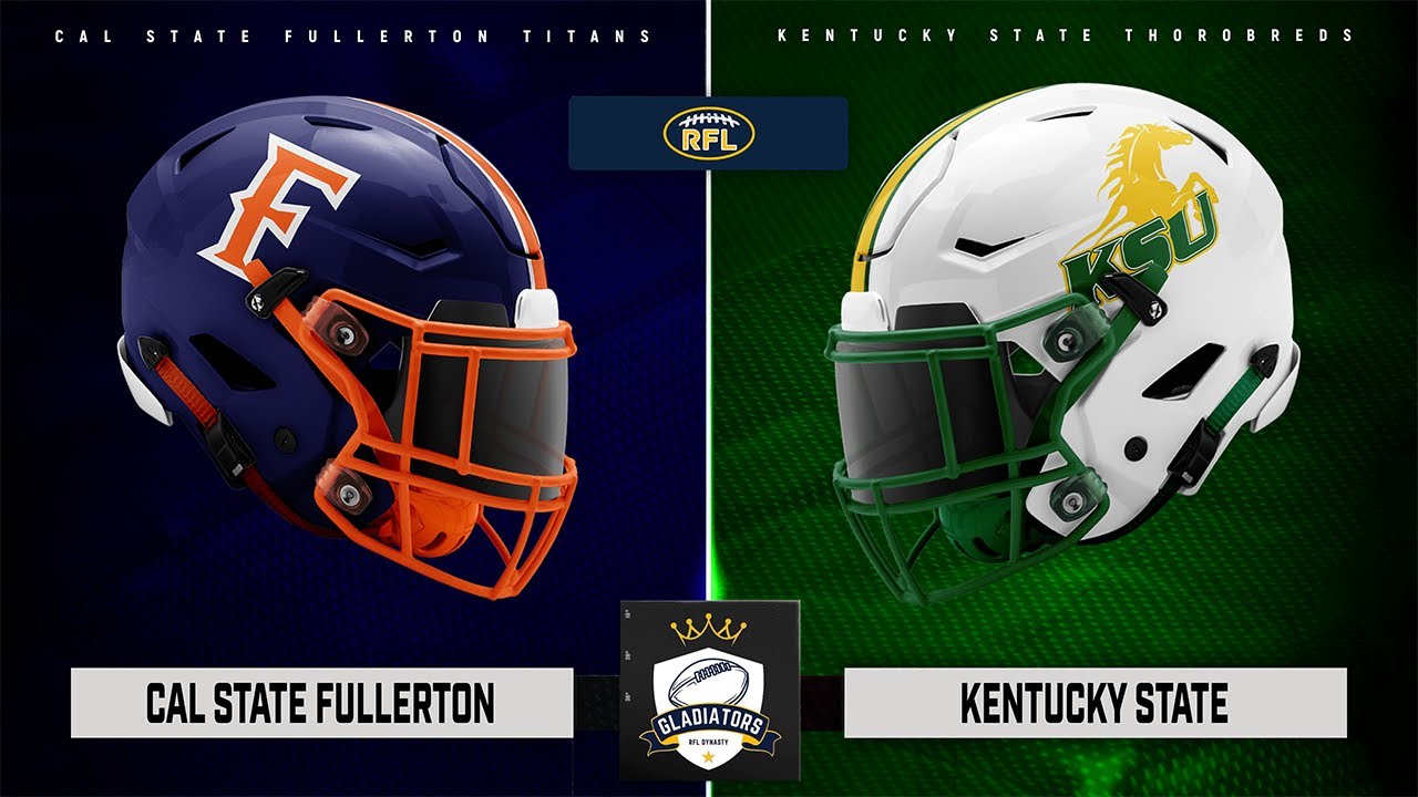 Cal State Fullerton vs Kentucky State | RFL Gladiators Dynasty - YouTube