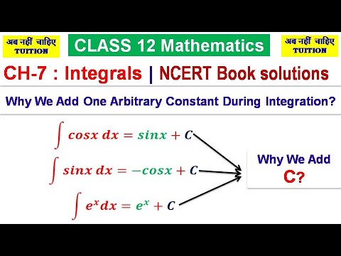 Why We Add One Arbitrary Constant During Integration? - YouTube