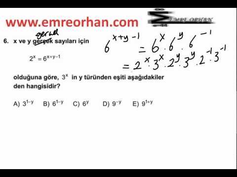 2013 YGS MATEMATİK SORU ÇÖZÜMLERİ-6.SORU