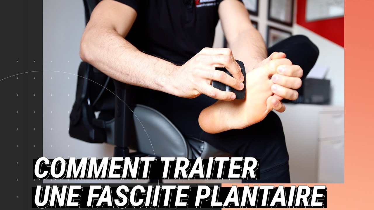 Comment traiter une fasciite plantaire et douleur sous le pied - YouTube