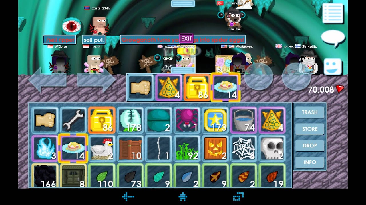 Growtopia | Making 15 Deadly Spiders - YouTube