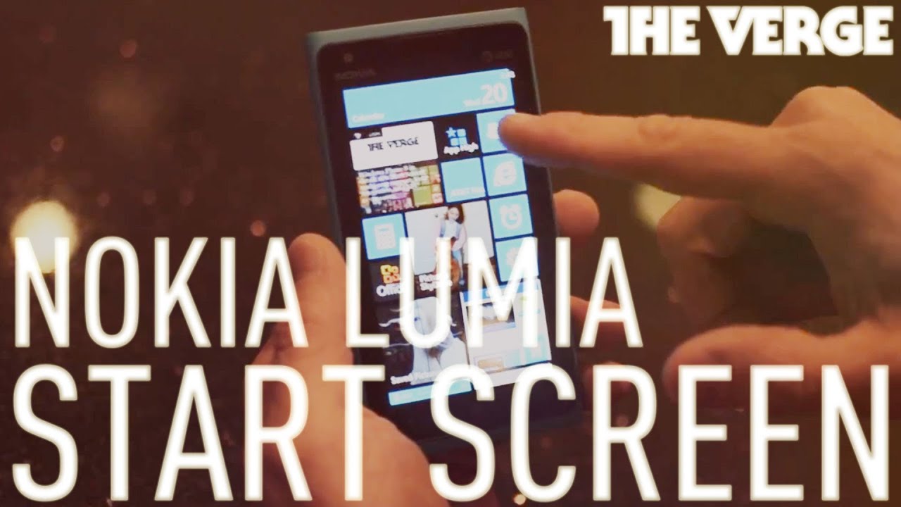 Nokia Lumia 7 8 start screen - YouTube