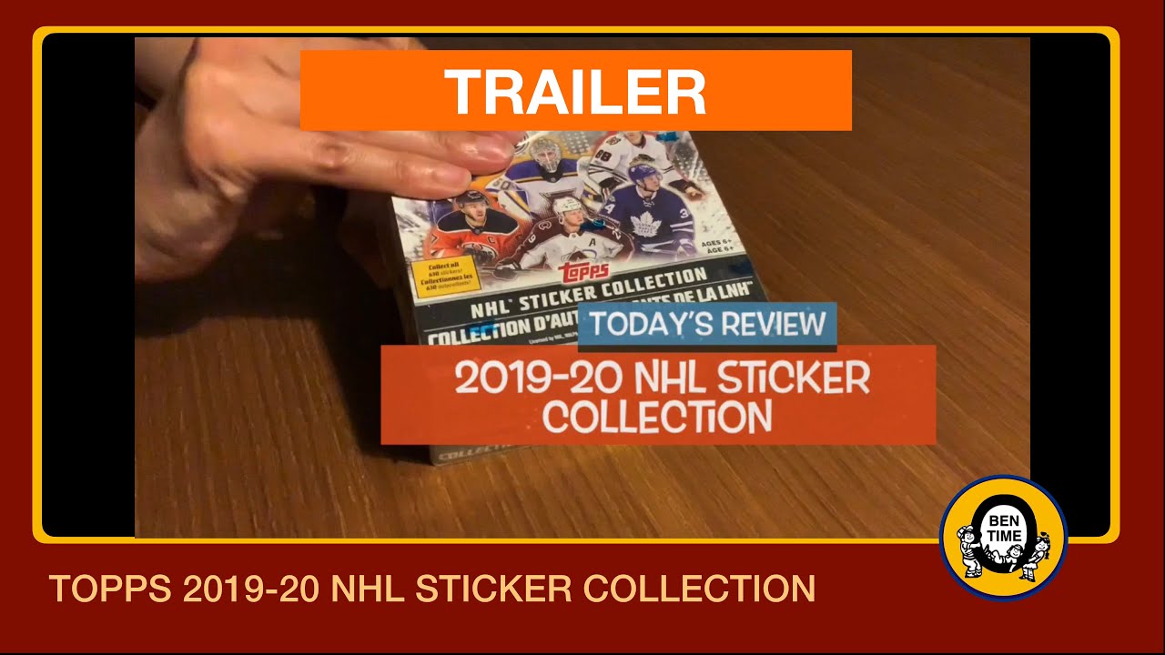 2019-20 NHL Sticker Collection by Topps - TRAILER - YouTube