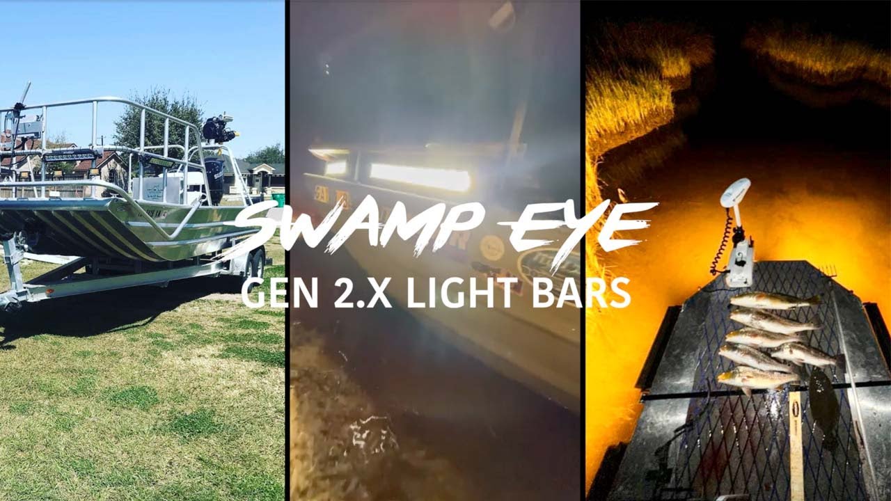 Bowfishing with Swamp Eye Gen 2.X Light Bars - Review Footage Sent by ...