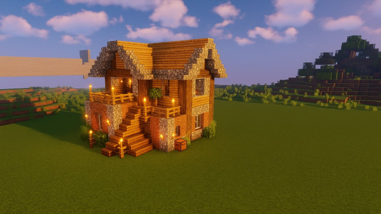 BUILDING STARTER HOUSE! - MINECRAFT - YouTube