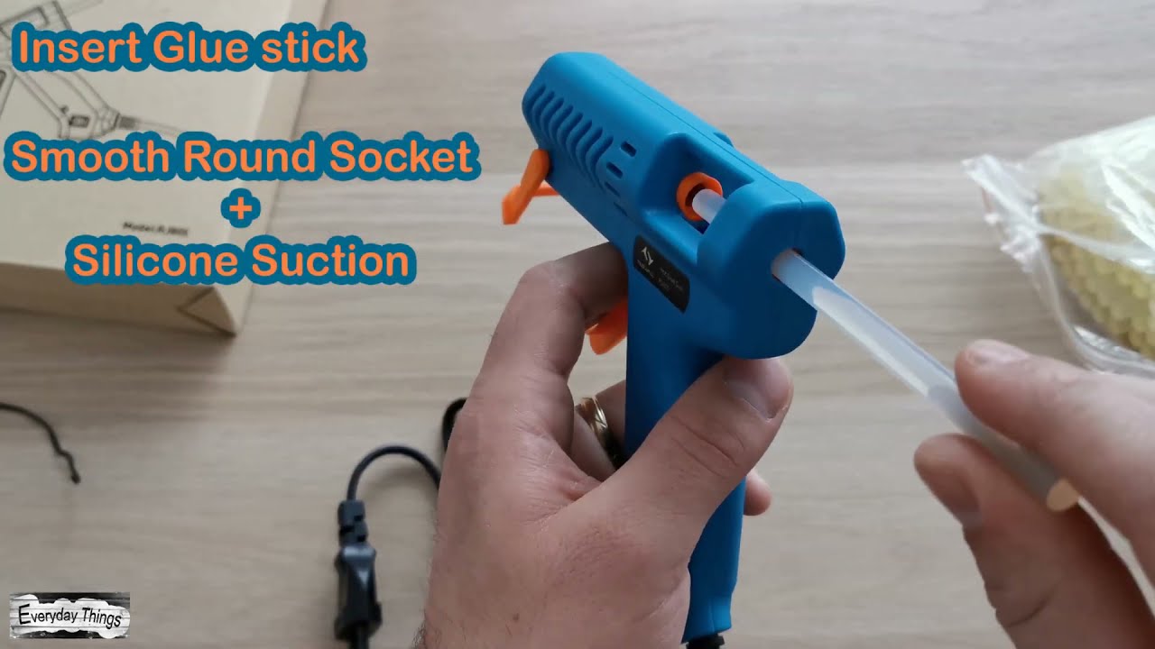 how to use a hot glue gun - YouTube