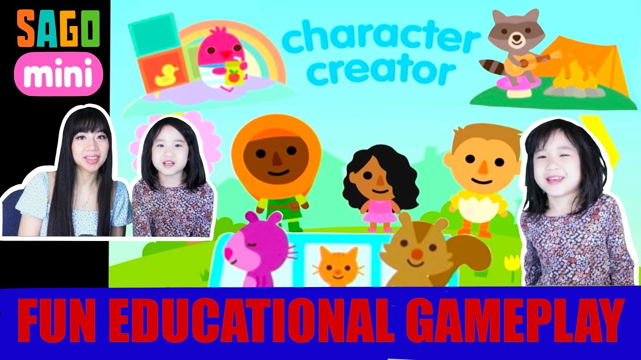 Sago Mini World Character Creator Part 3 | Go camping, daycare, and ...